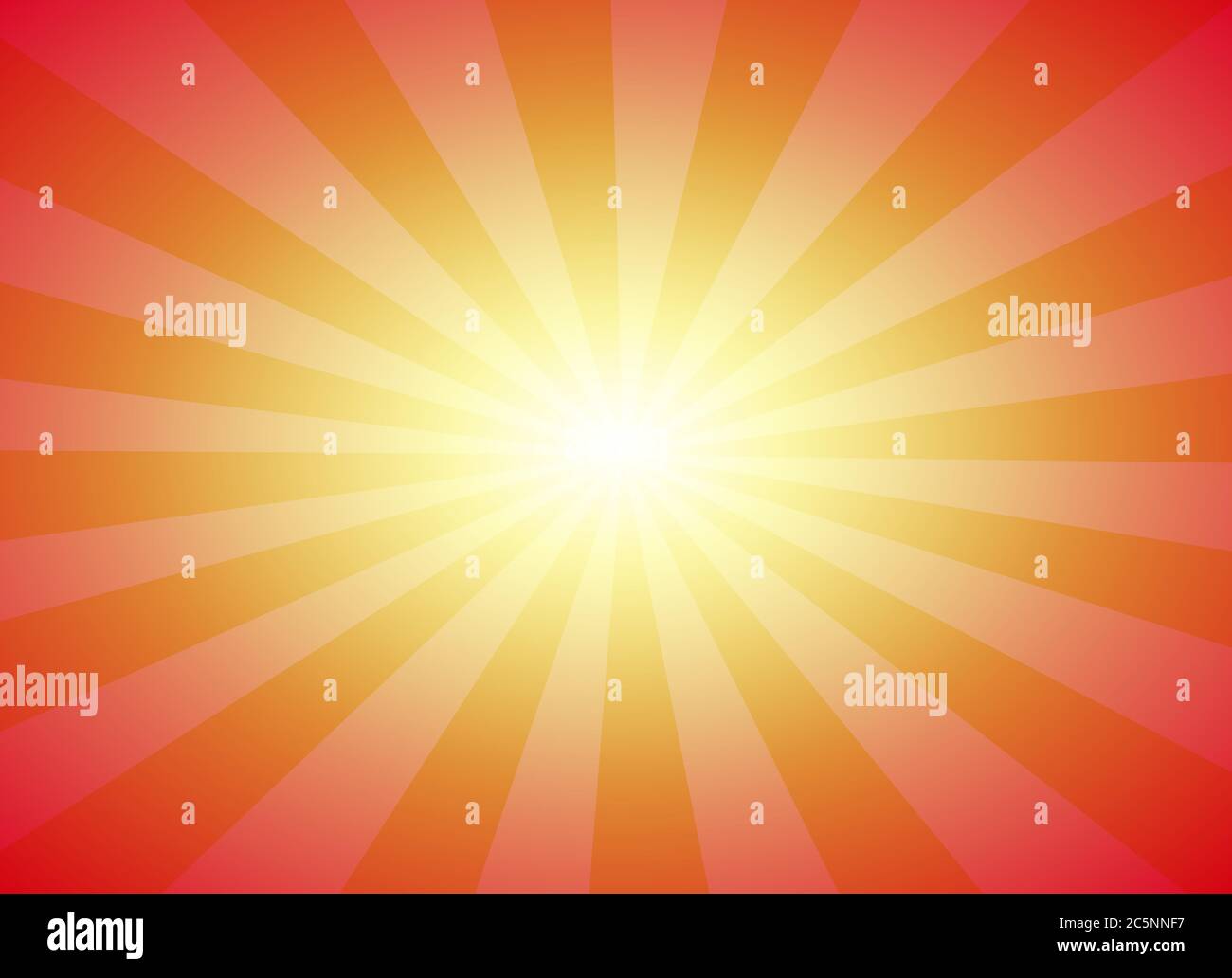 Sunburst with Sunset colors, Vector abstract background with copy space ...