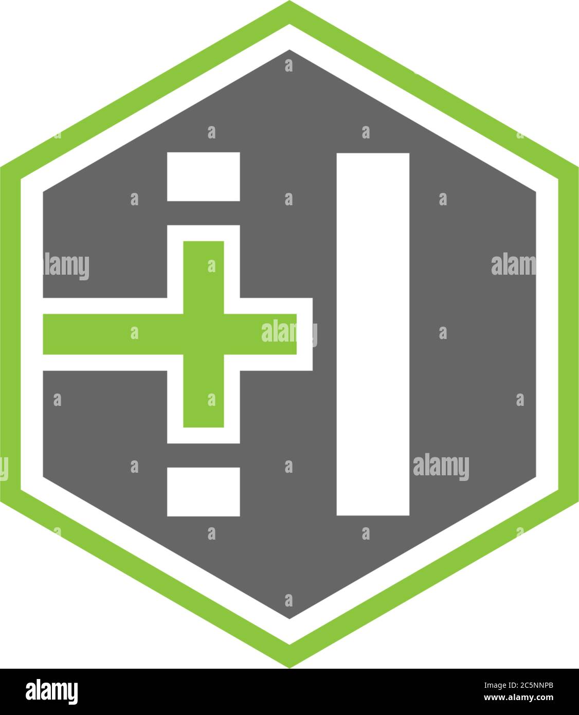 Cross H Letter logo, Medical cross H letter logo design concept Stock ...