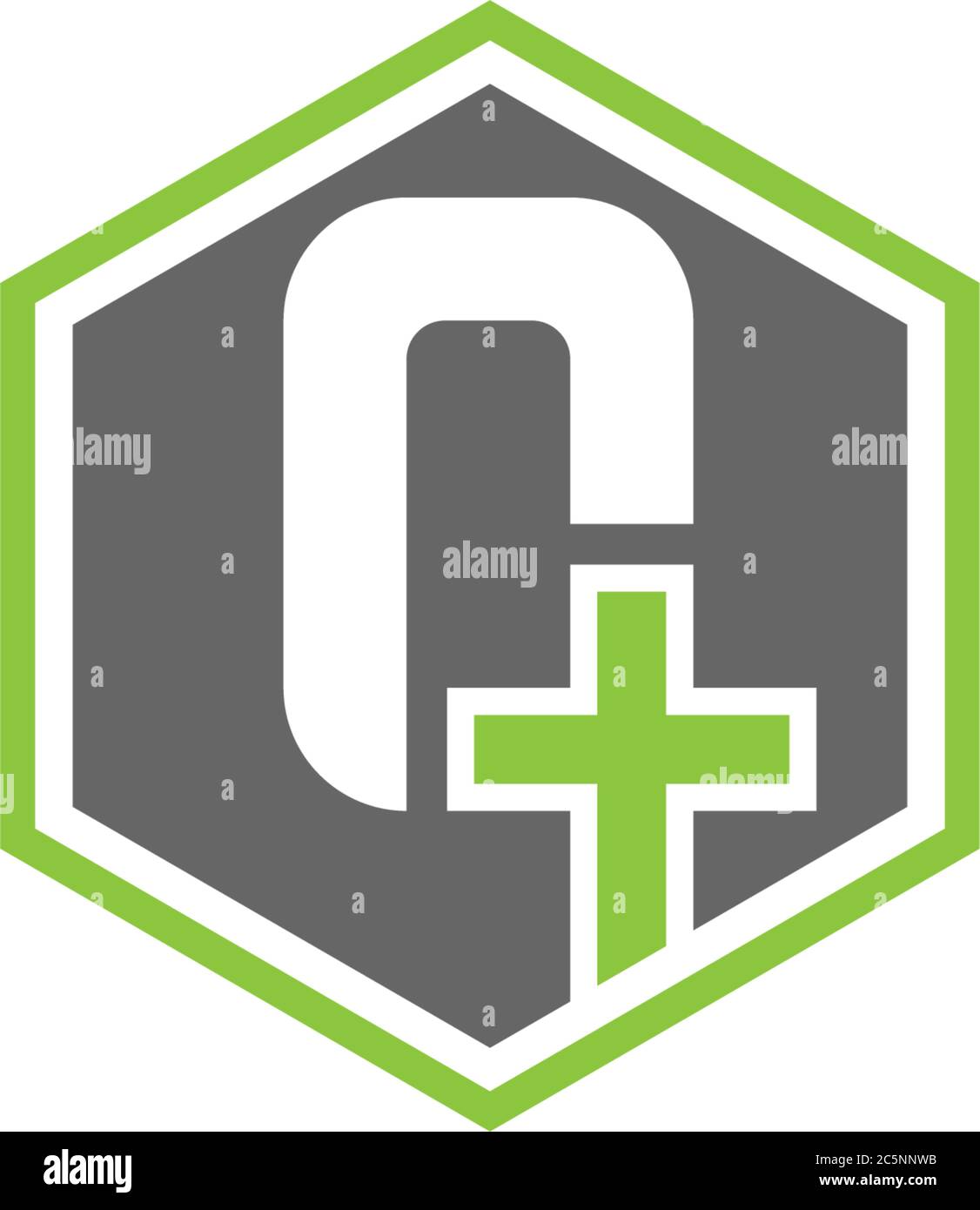 Cross Q Letter logo, Medical cross Q letter logo design concept Stock ...