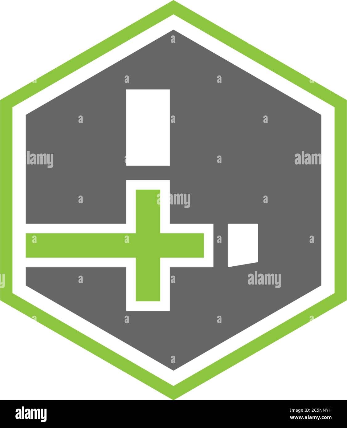 Cross L Letter logo, Medical cross L letter logo design concept Stock ...