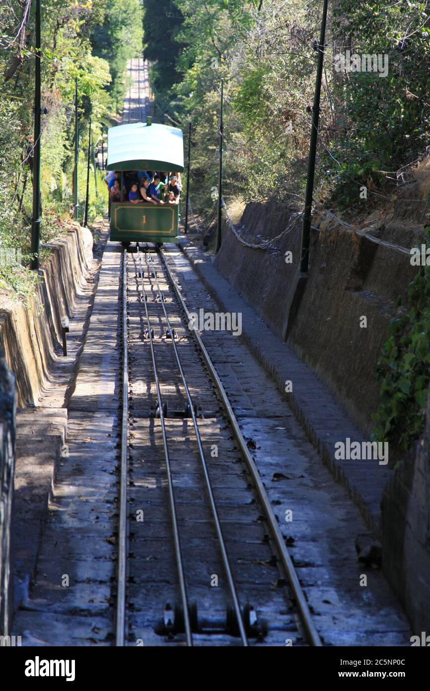 Santiago chile funicular hi-res stock photography and images - Alamy