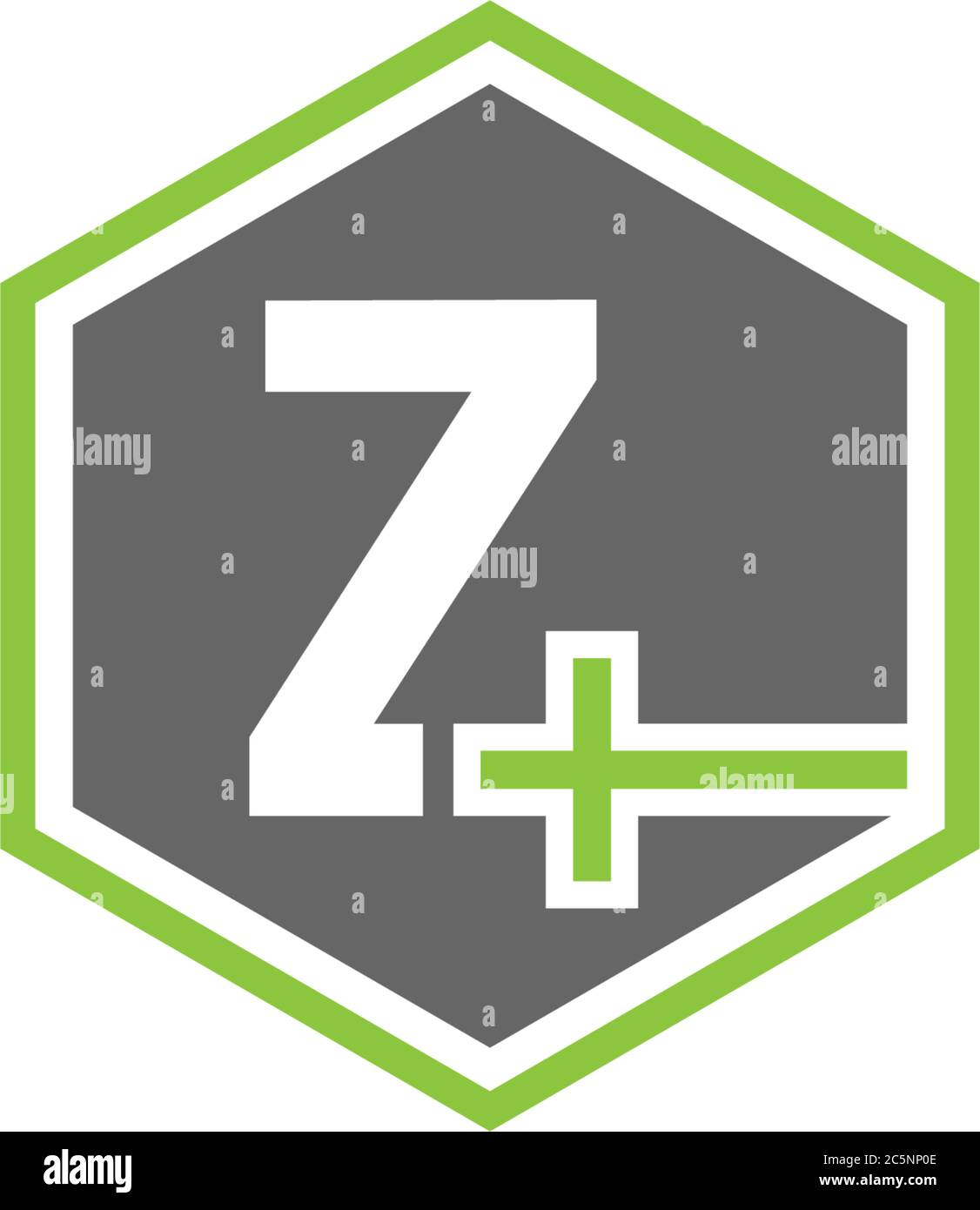 Cross Z Letter logo, Medical cross Z letter logo design concept Stock ...