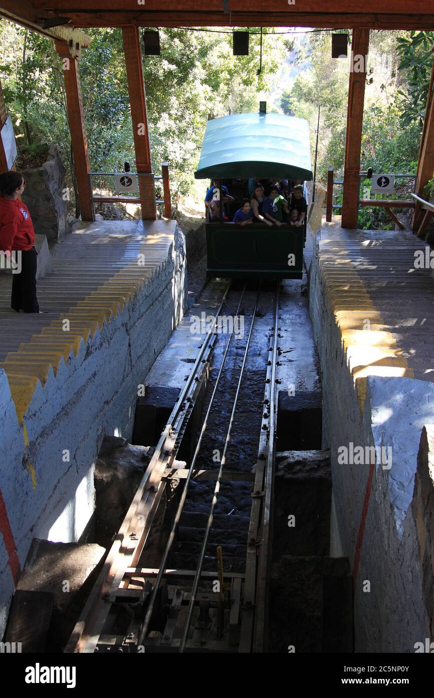 Santiago chile funicular hi-res stock photography and images - Alamy
