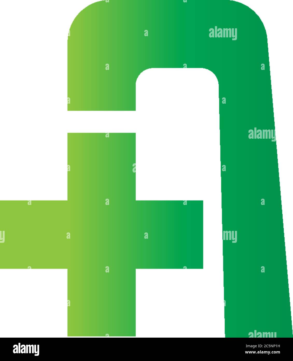 Cross A Letter logo, Medical cross A letter logo design concept Stock ...