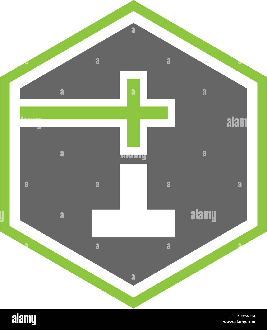 Cross I Letter logo, Medical cross I letter logo design concept Stock ...