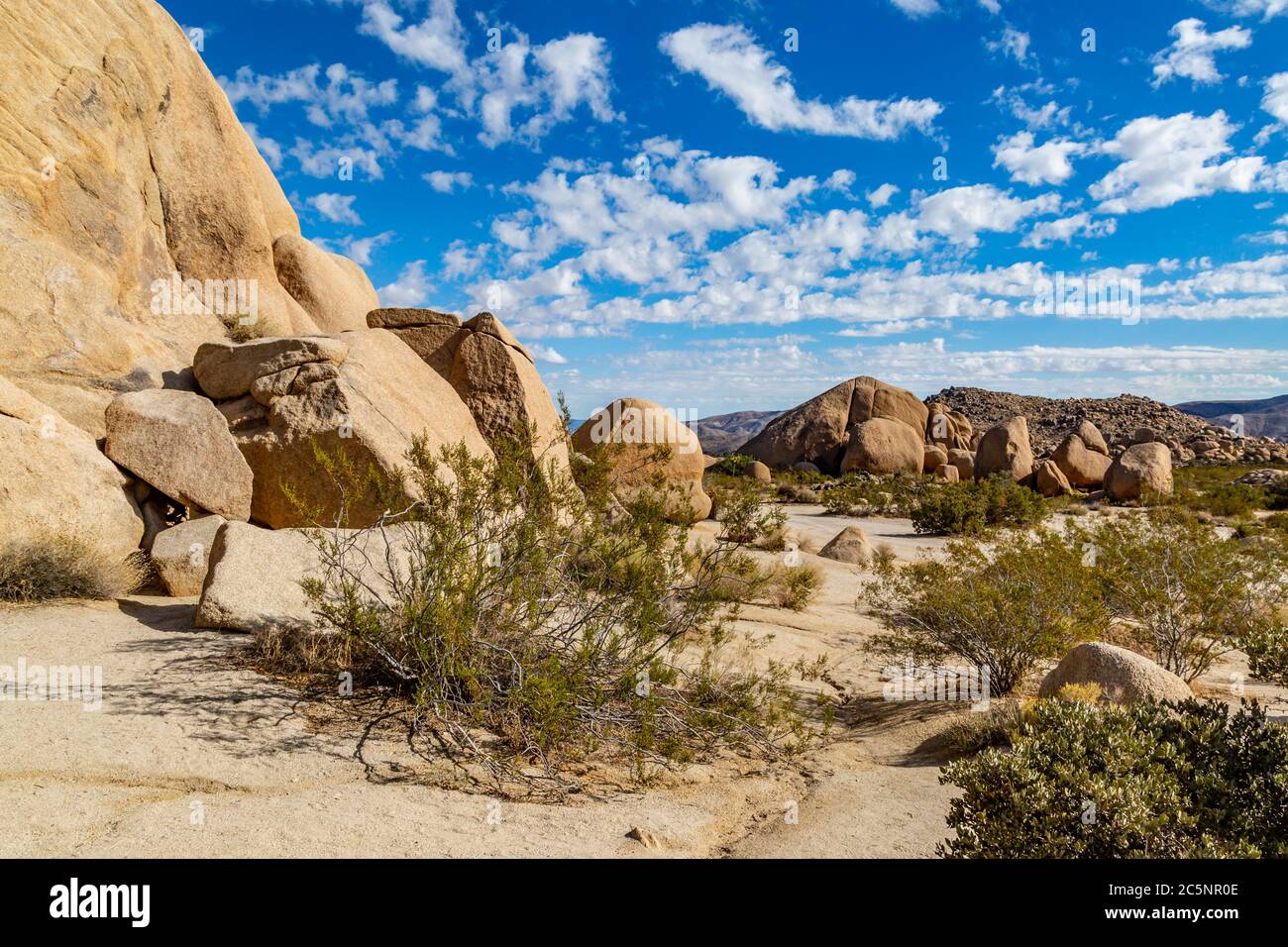 Rock formations in Joshua Tree National Park, California Stock Photo ...