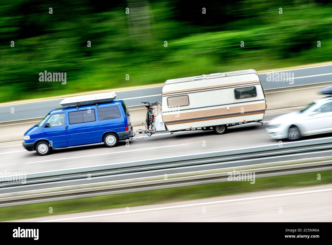 Caravan on motorway High Resolution Stock Photography and Images - Alamy