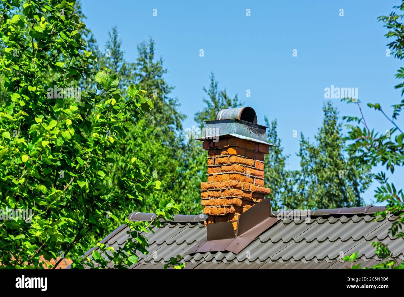 Roof chimney tile roof ridge hi-res stock photography and images - Alamy
