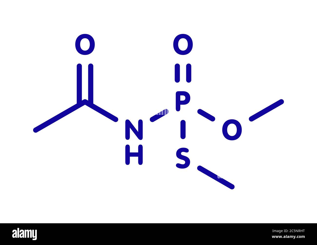 Acephate insecticide molecule. Skeletal formula Stock Photo - Alamy