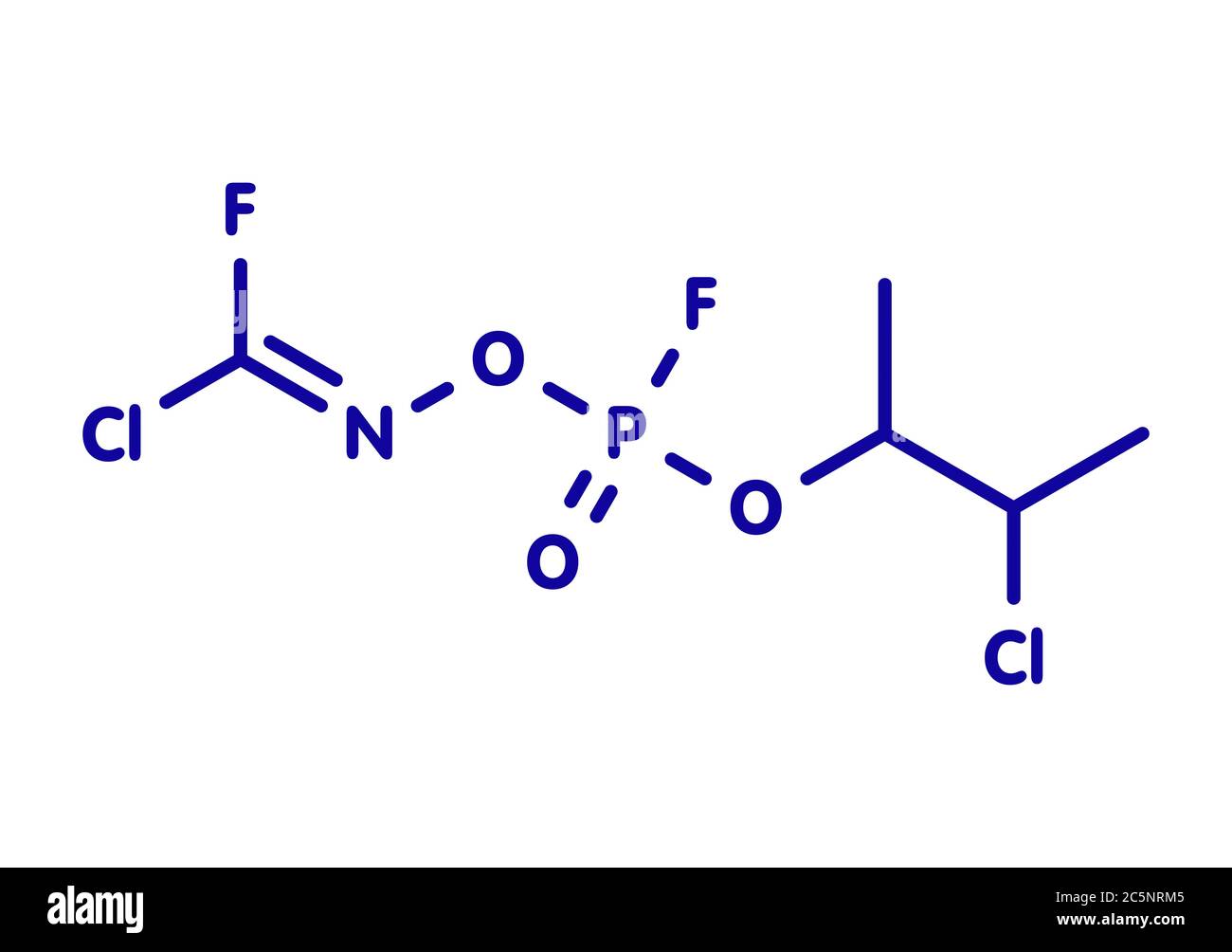 Novichok agent A-234 molecule, chemical structure as proposed by Hoenig ...