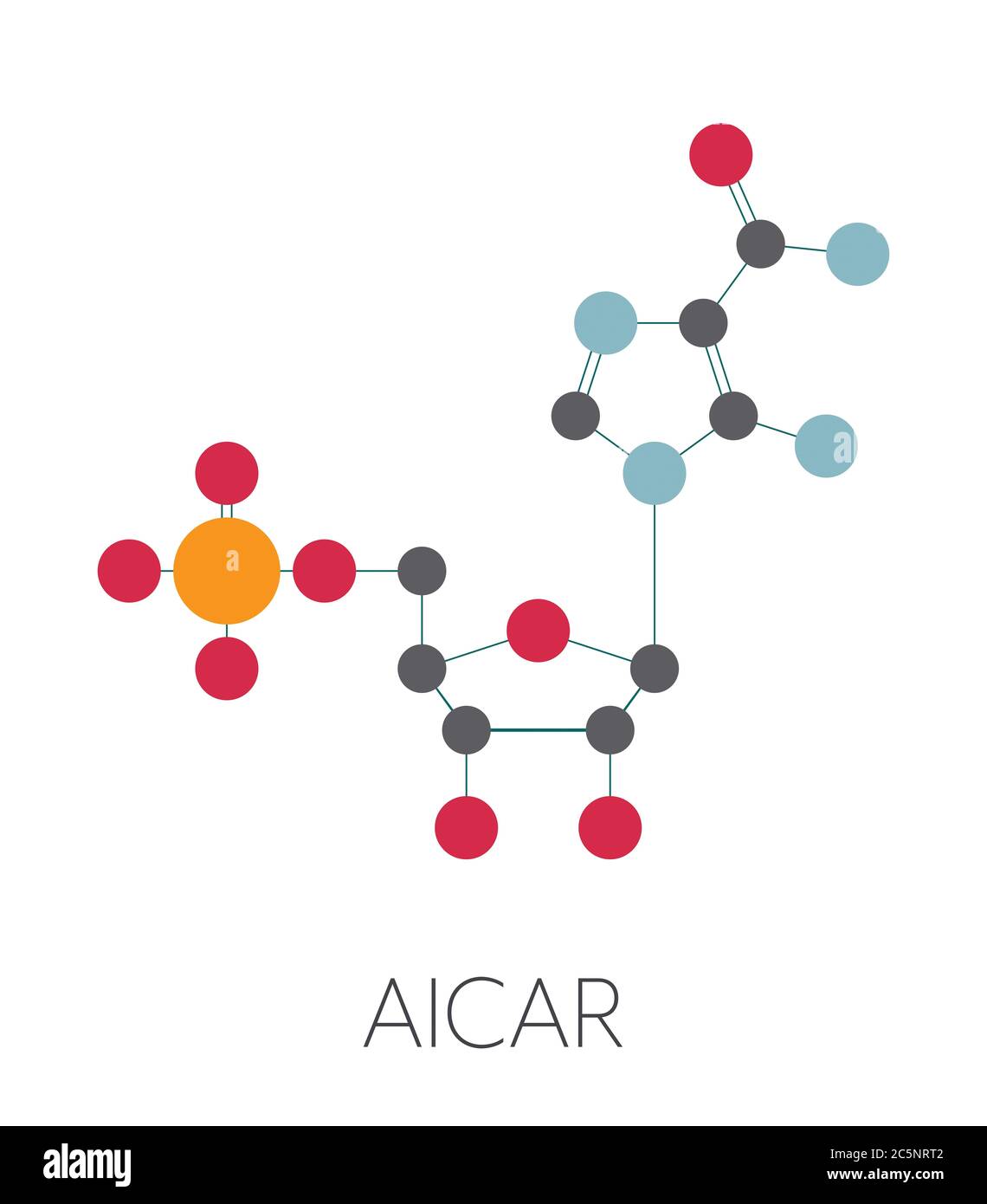 AICA ribonucleotide (AICAR) performance enhancing drug molecule. Used ...
