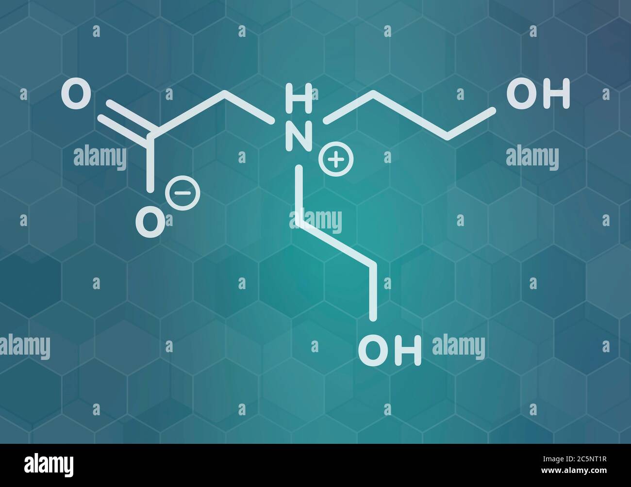 Bicine buffering agent molecule. Skeletal formula Stock Photo - Alamy