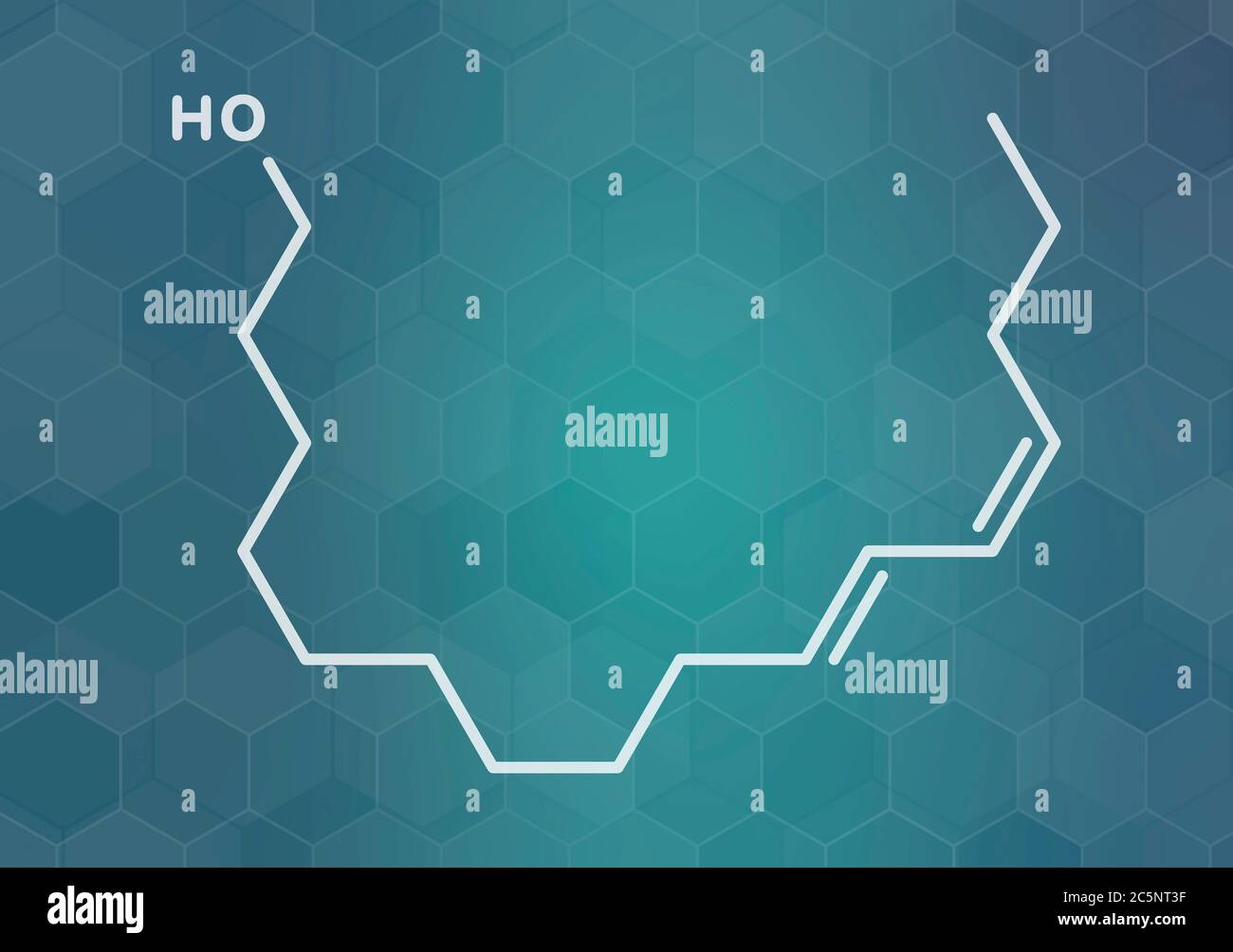 Bombykol insect pheromone molecule. Skeletal formula Stock Photo - Alamy