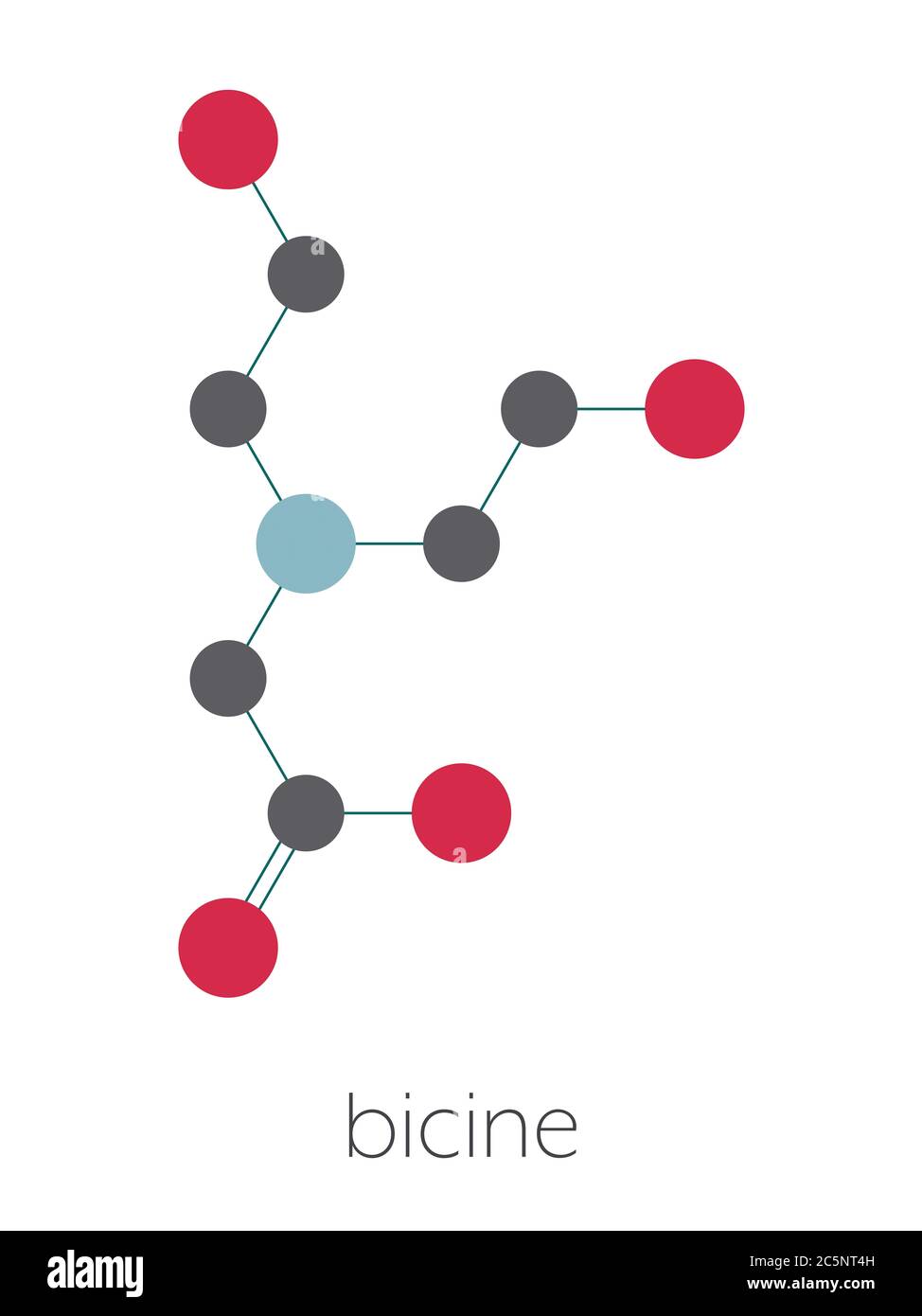 Bicine buffering agent molecule. Stylized skeletal formula (chemical ...