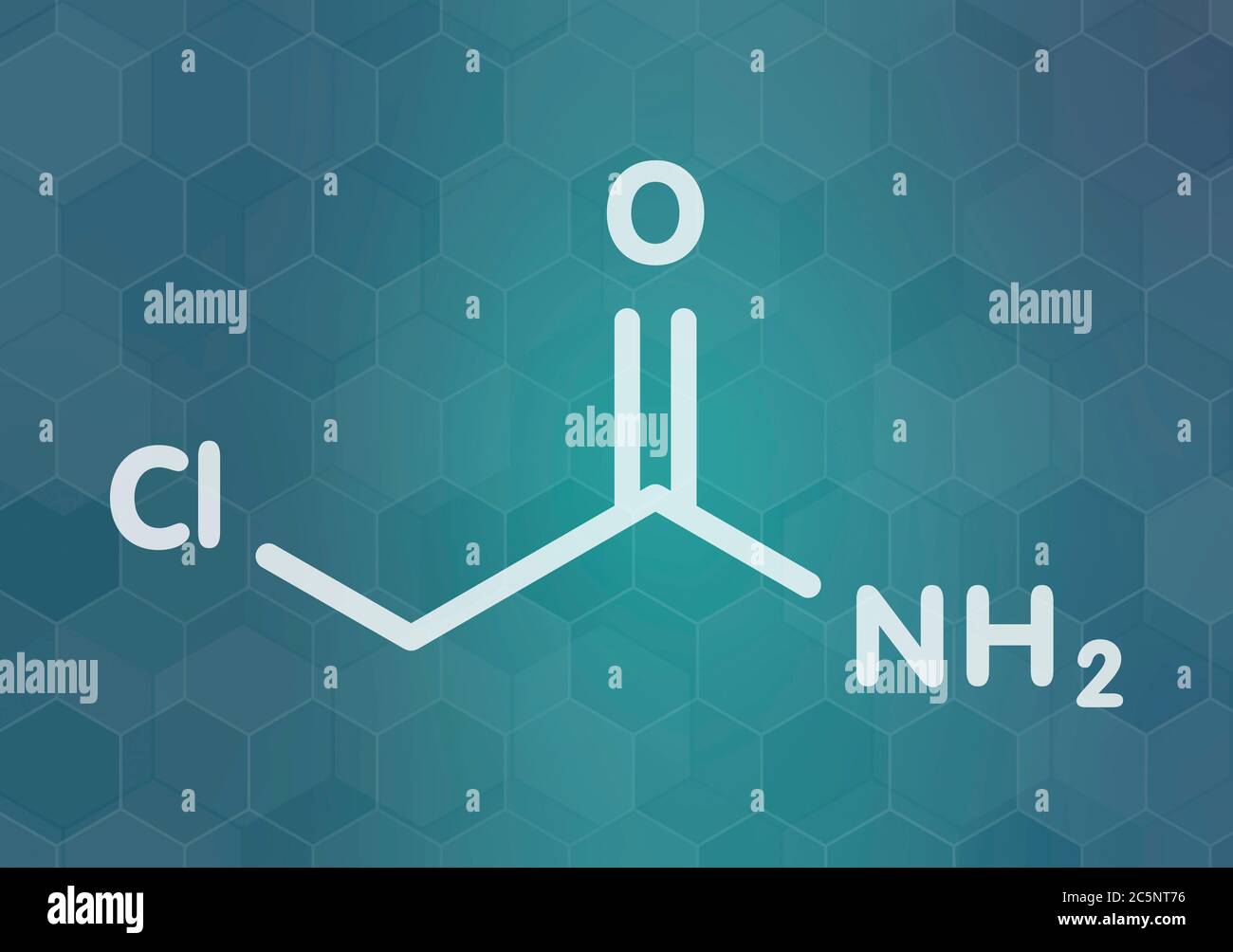 Chloroacetamide preservative molecule. Skeletal formula Stock Photo - Alamy