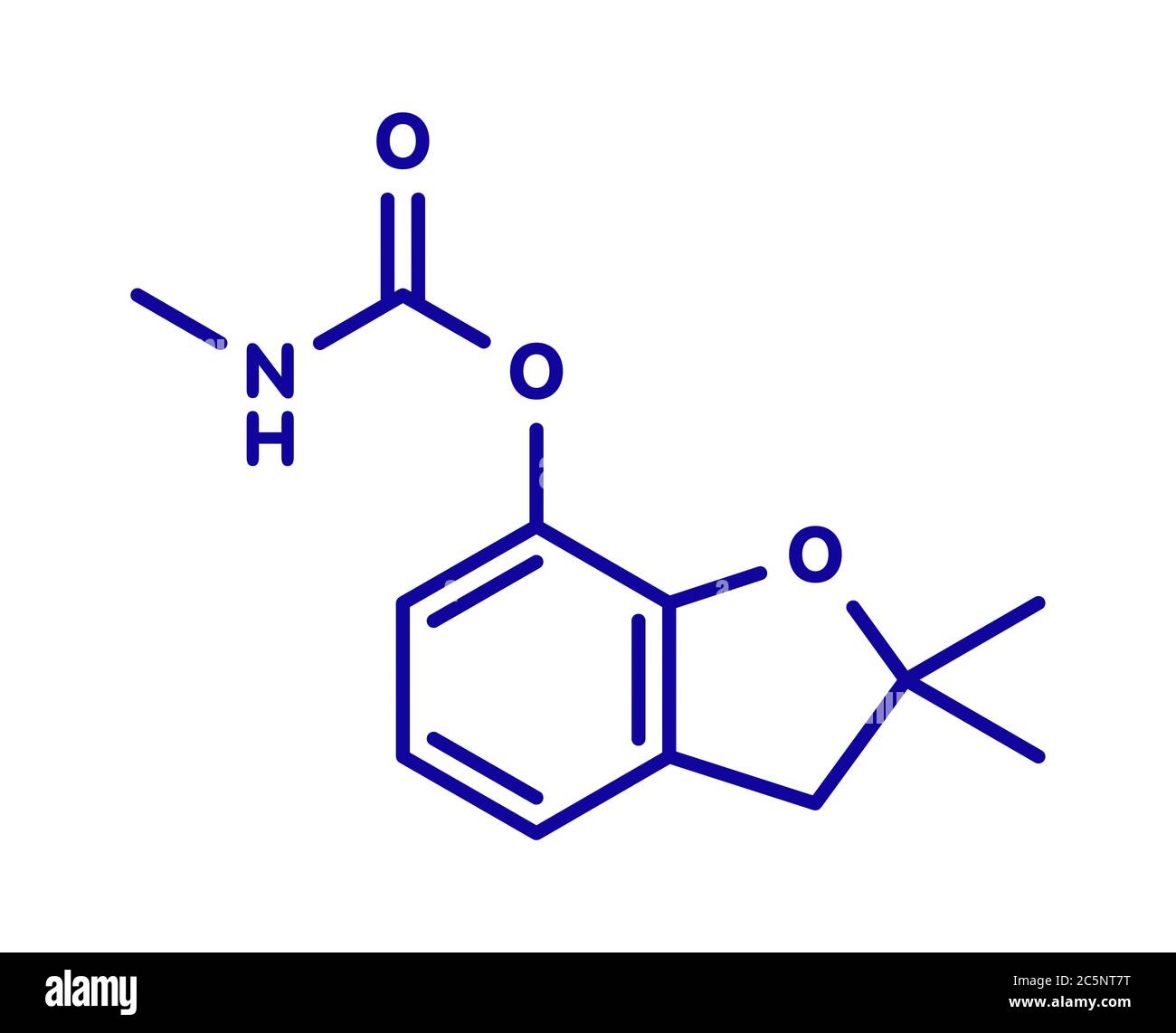 Carbofuran carbamate pesticide molecule. Insecticide that is also ...