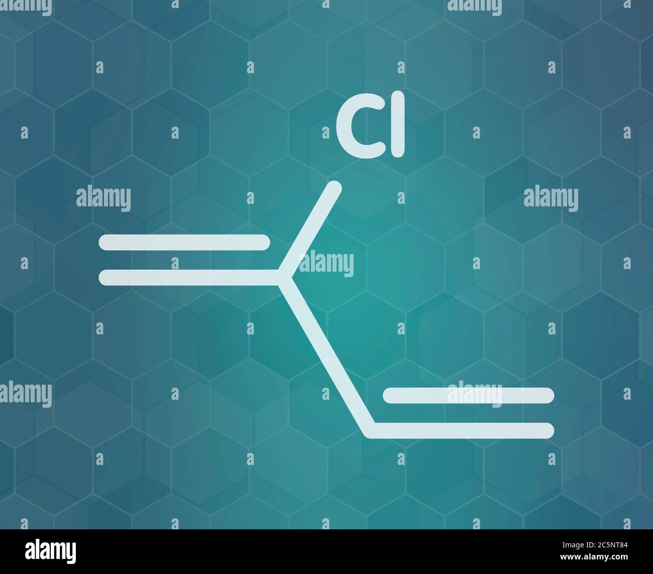 Chloroprene, the building block of polychloroprene synthetic rubber ...