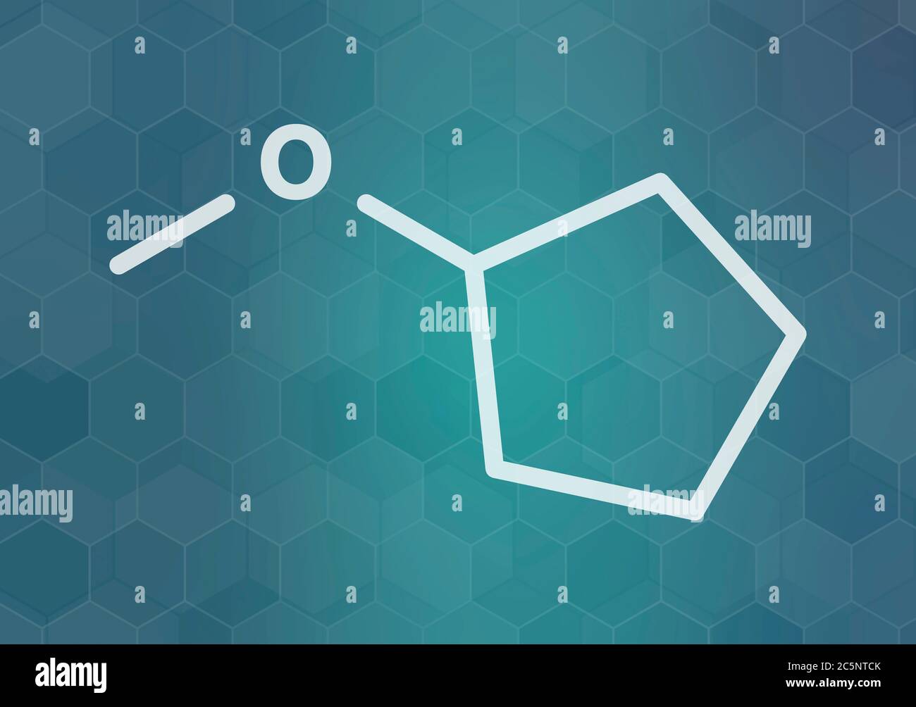 Cyclopentyl methyl ether solvent molecule Skeletal formula Stock Photo ...