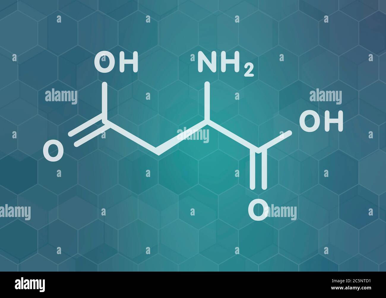 D-aspartic acid (D-aspartate) amino acid molecule. Skeletal formula ...