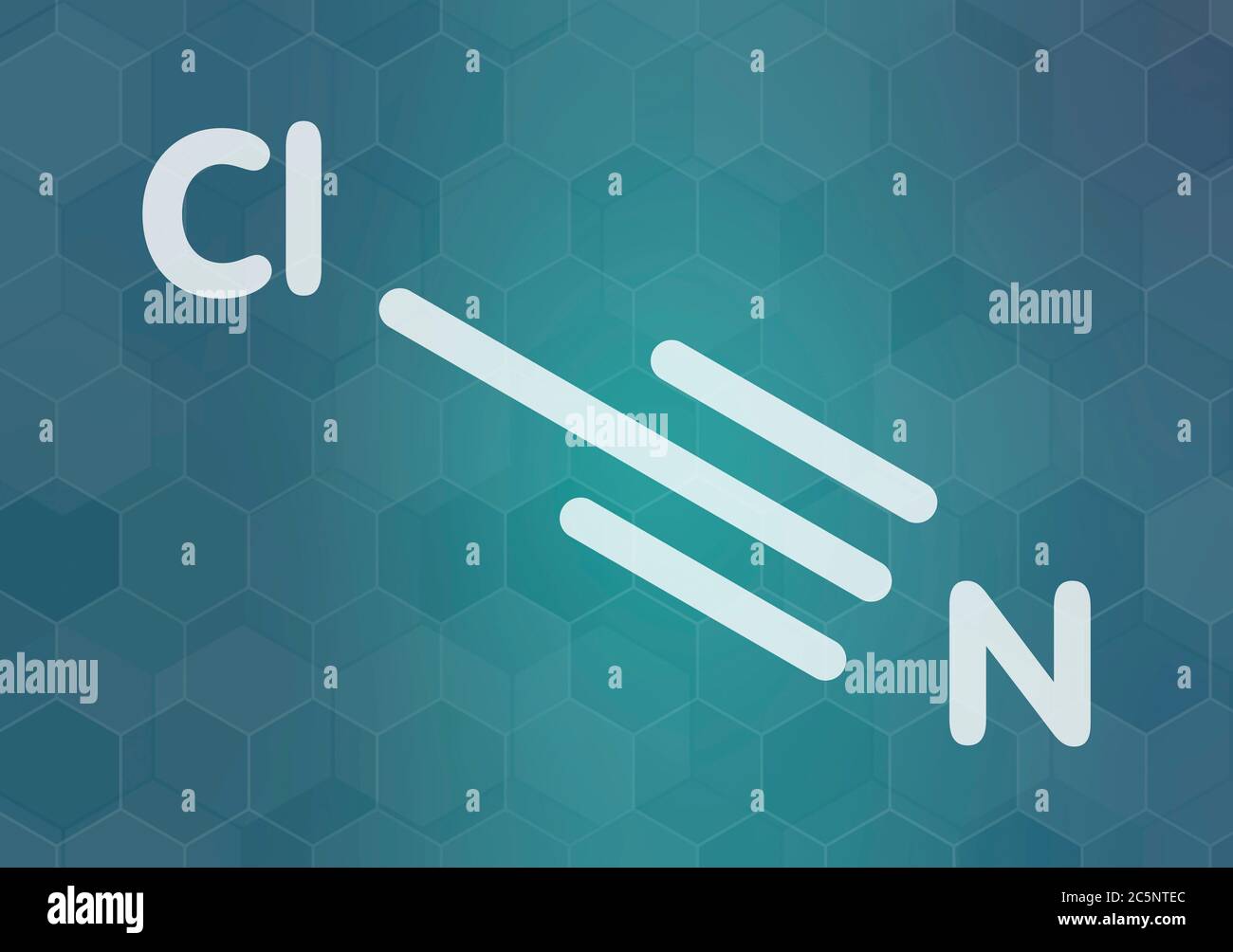 Cyanogen chloride toxic gas molecule hi-res stock photography and ...