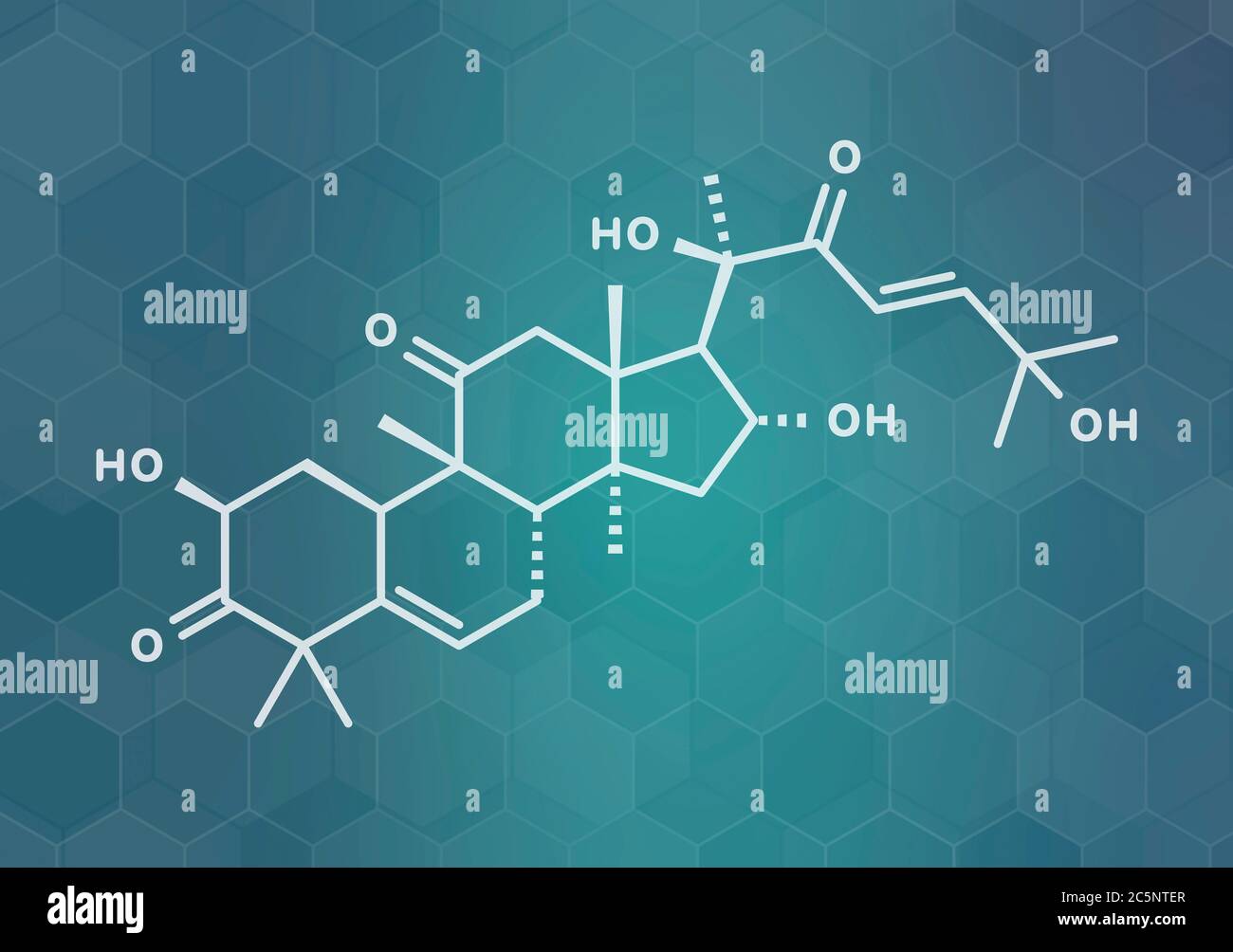Cucurbitacin D bitter molecule. Skeletal formula Stock Photo - Alamy
