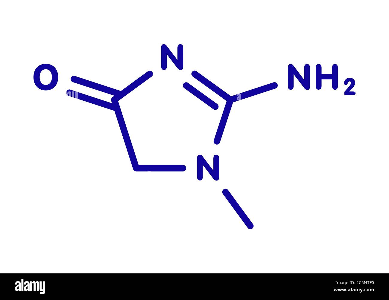 Creatinine molecule. Creatine breakdown product. Creatinine clearance ...