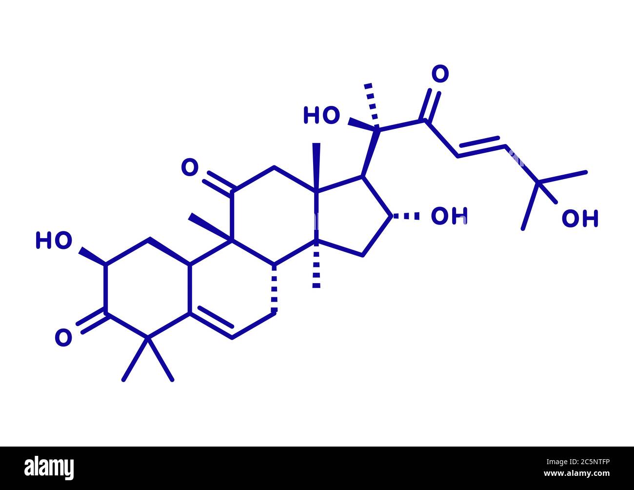 Cucurbitacin D bitter molecule. Skeletal formula Stock Photo - Alamy