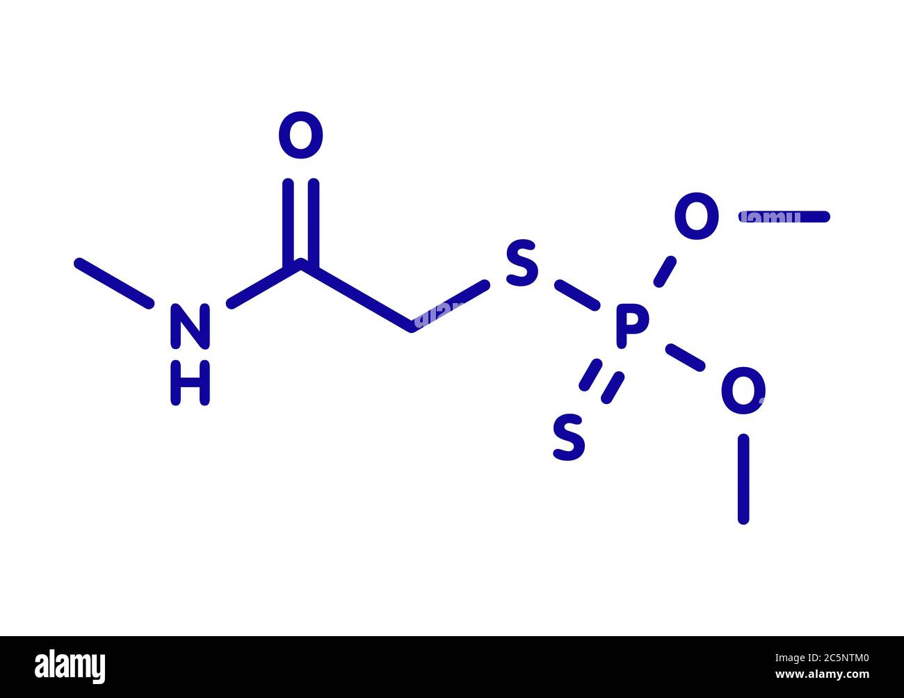 Dimethoate insecticide molecule. Skeletal formula Stock Photo - Alamy