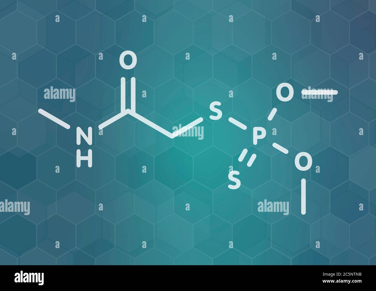 Dimethoate insecticide molecule. Skeletal formula Stock Photo - Alamy