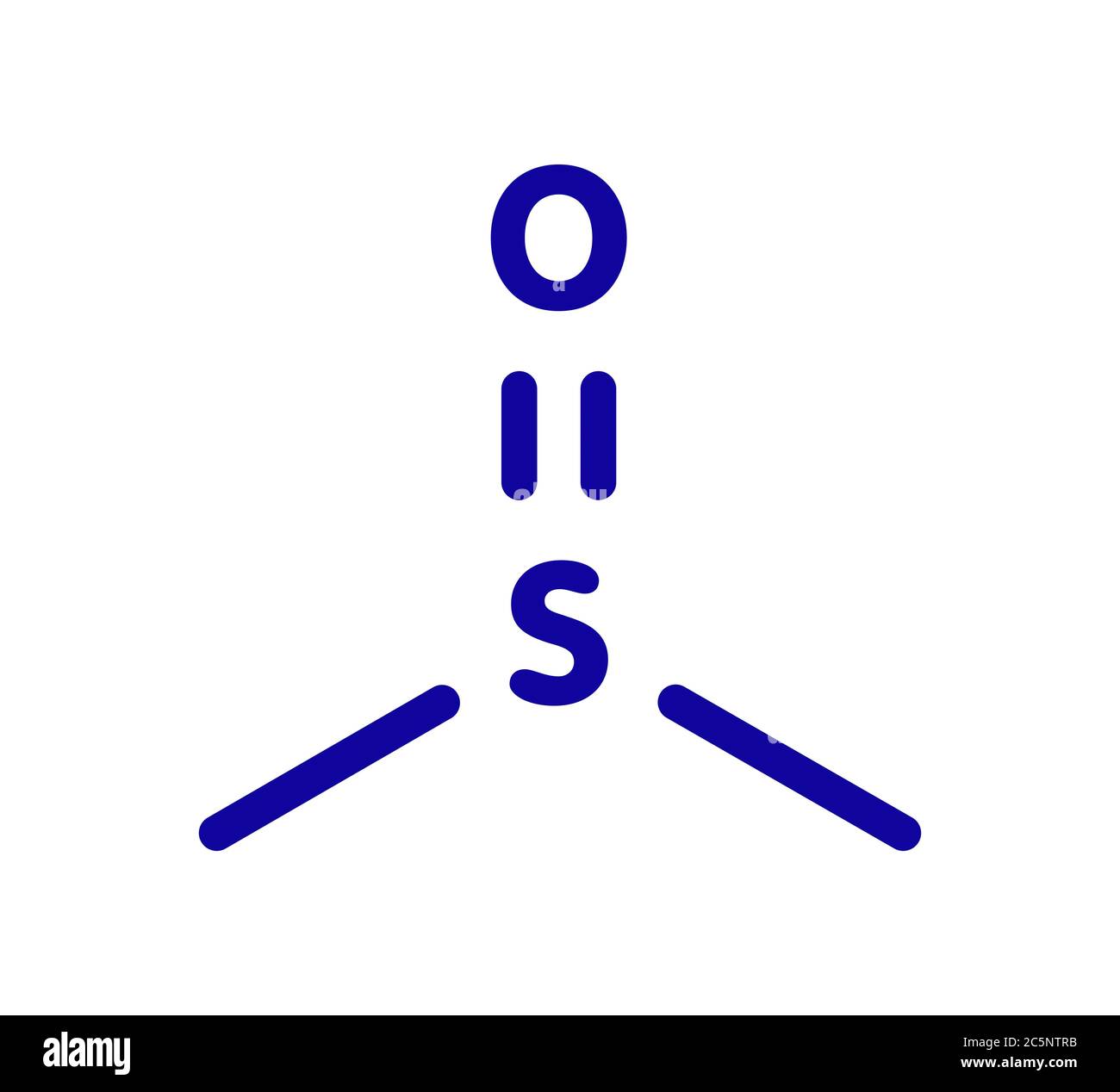 Dimethyl sulfoxide (DMSO solvent molecule). Skeletal formula Stock ...