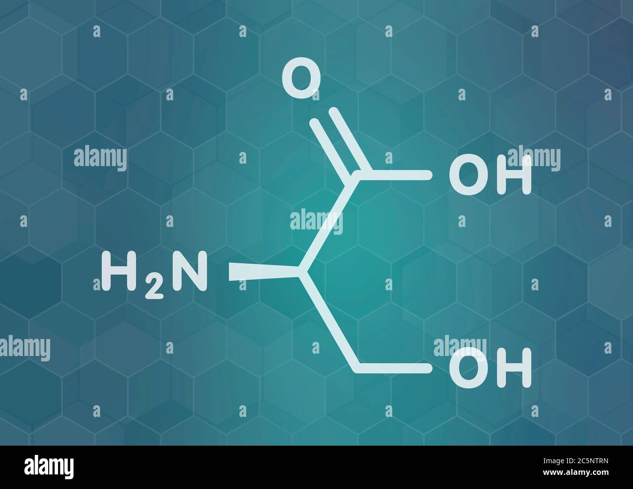Serine amino acid molecule hi-res stock photography and images - Alamy