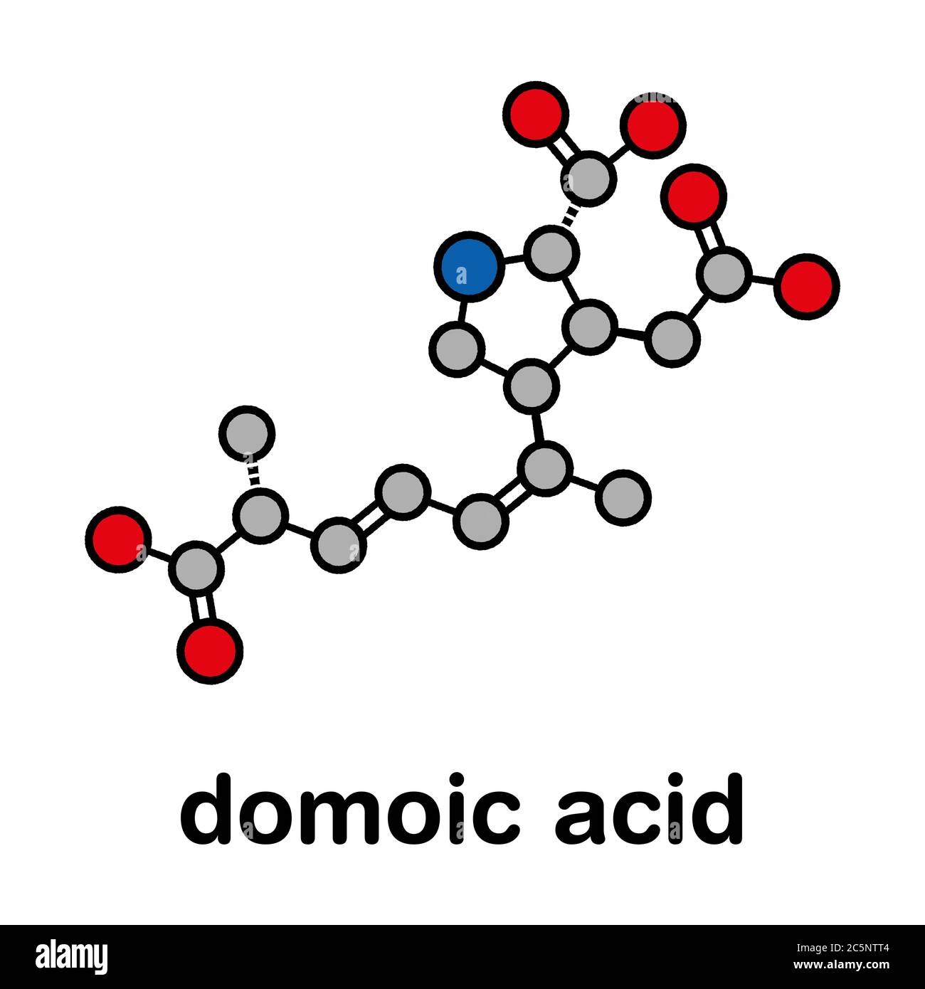 Domoic acid algae poison molecule. Responsible for amnesic shellfish ...
