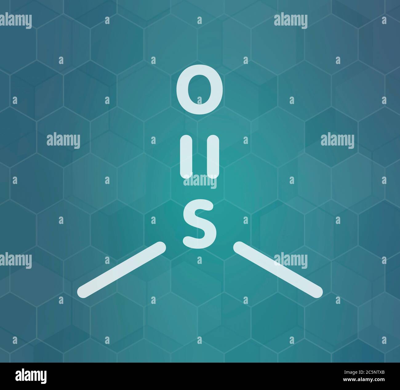 Dimethyl sulfoxide (DMSO solvent molecule). Skeletal formula Stock ...
