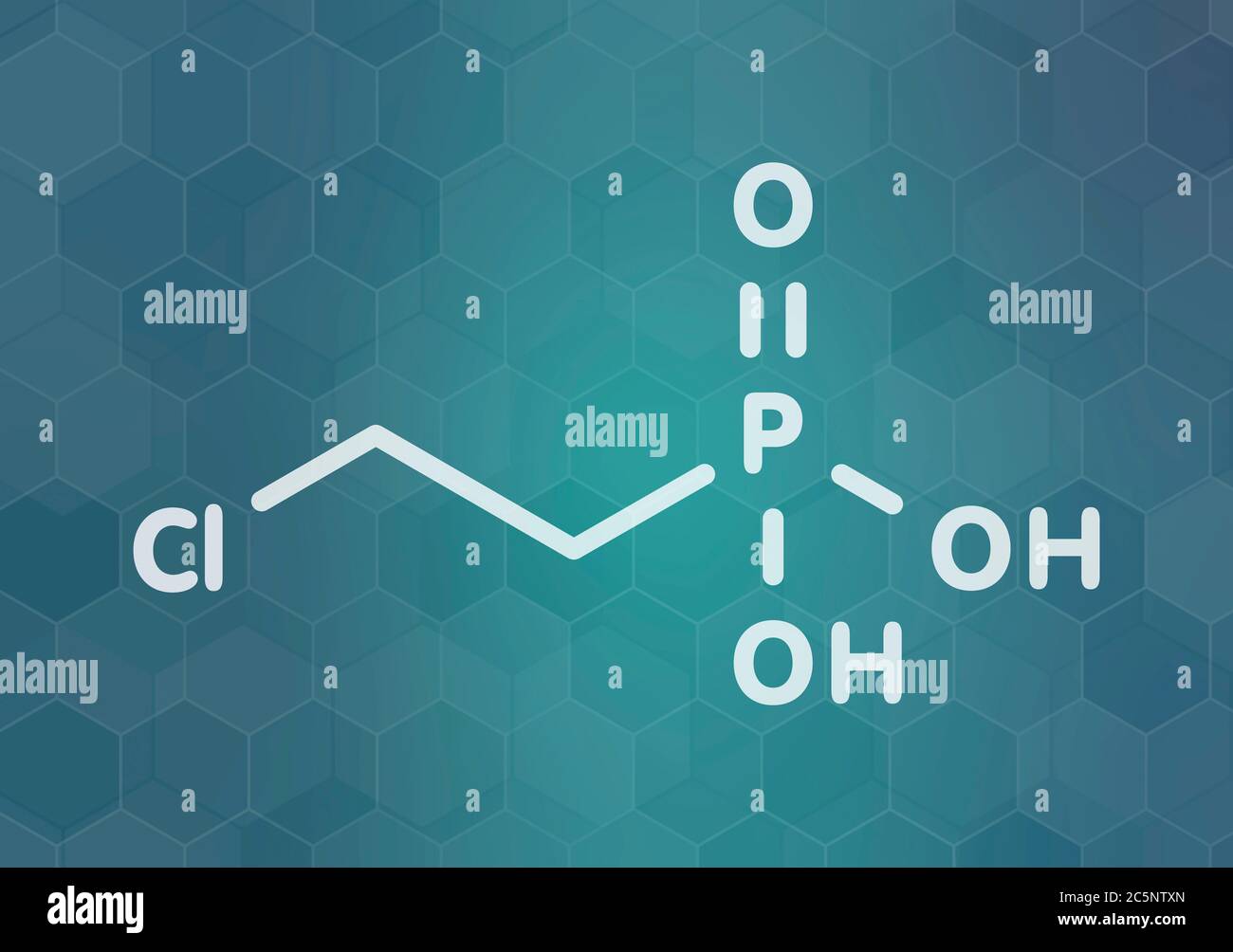 Ethephon plant growth regulator molecule. Skeletal formula Stock Photo ...