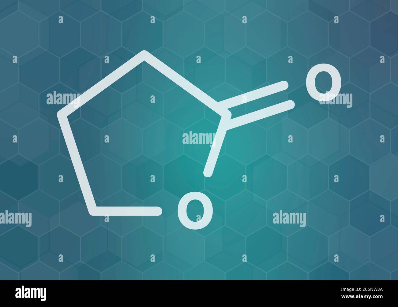 Gamma-butyrolactone (GBL) solvent molecule. Used as prodrug form of GHB ...