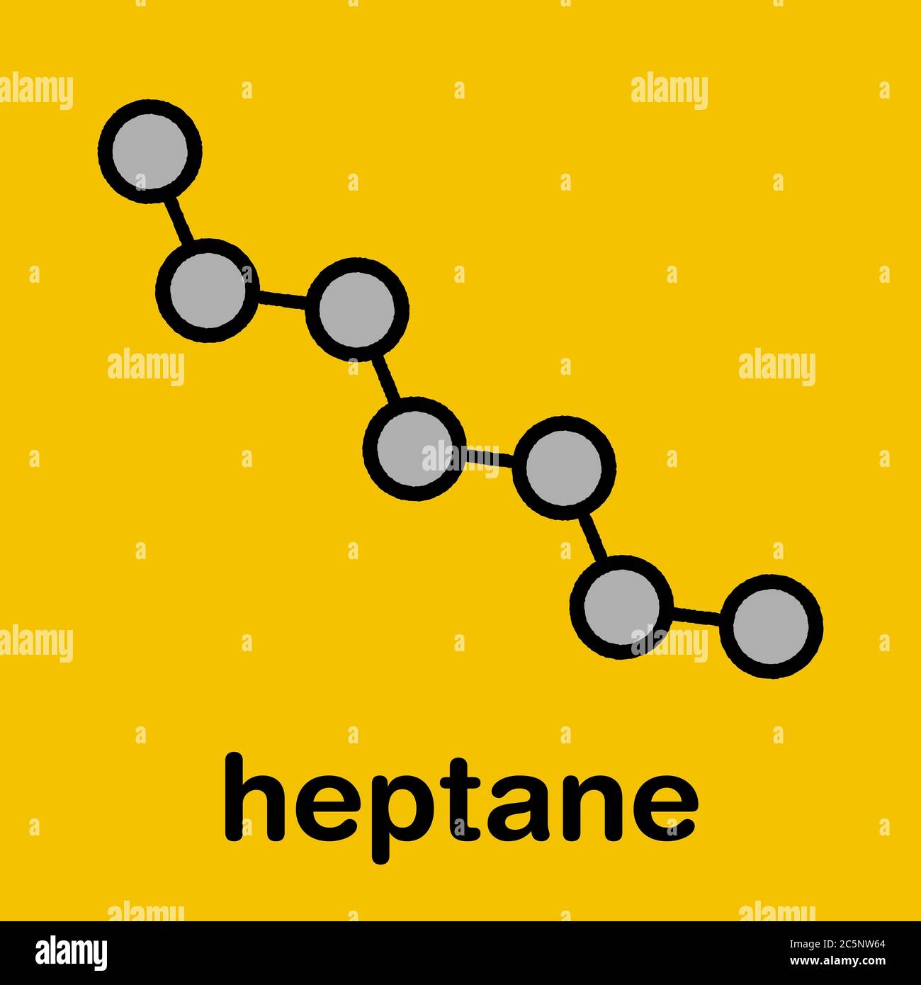 Heptane Skeletal Structure