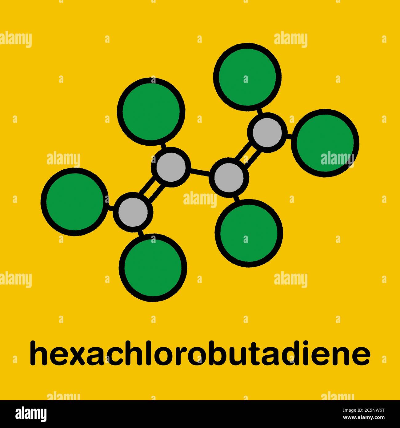 Hexachlorobutadiene solvent molecule hi-res stock photography and ...