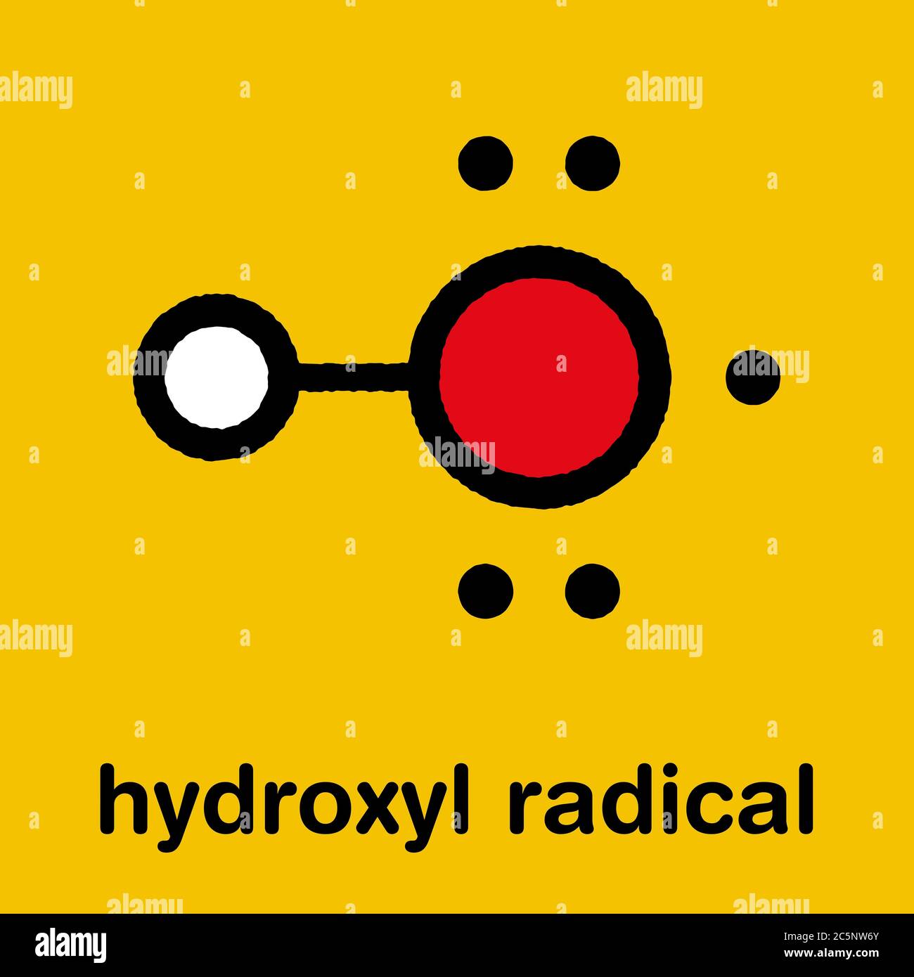 Hydroxyl radical. Used by macrophages (immune cells) to destroy ...