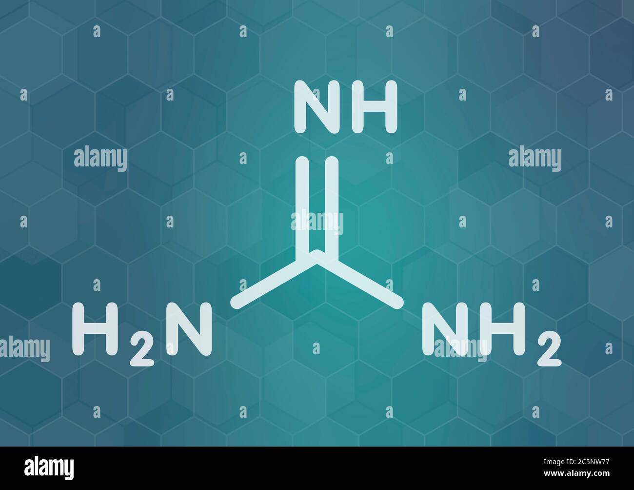 Guanidine molecule skeletal formula hi-res stock photography and images ...