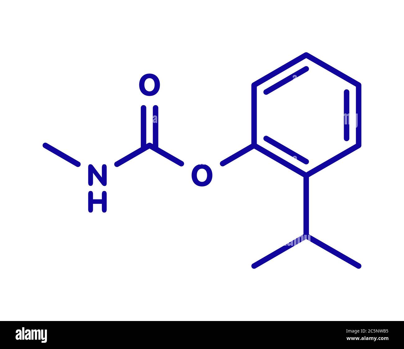Isoprocarb insecticide molecule. Skeletal formula Stock Photo - Alamy