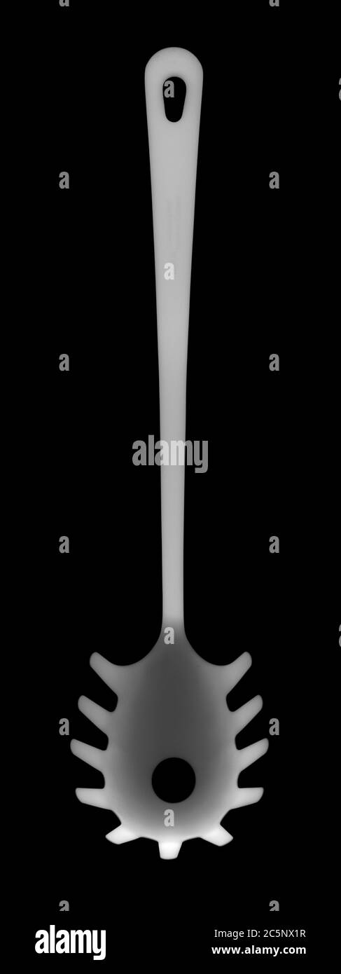 Spaghetti spoon, X-ray Stock Photo - Alamy