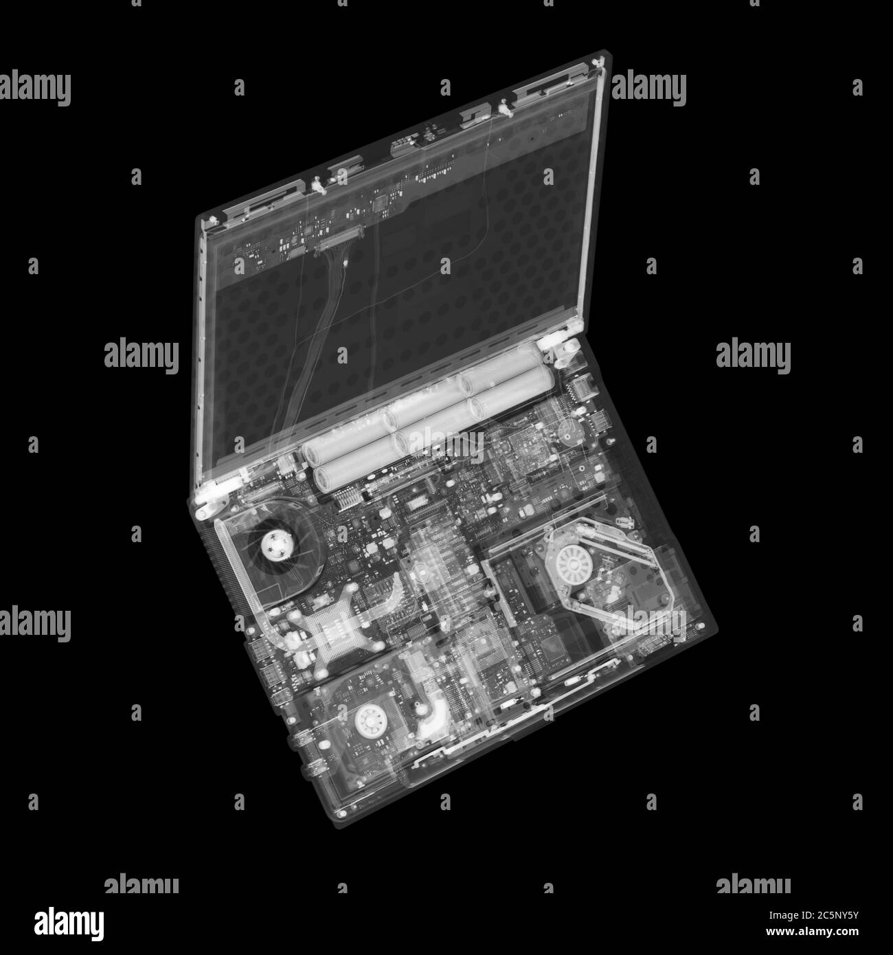 Laptop computer, X-ray Stock Photo - Alamy