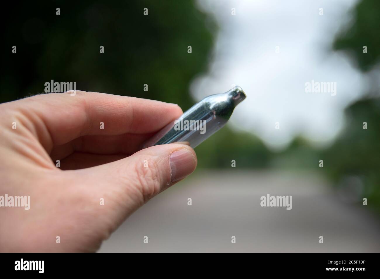 Nitrous oxide capsules hi-res stock photography and images - Alamy