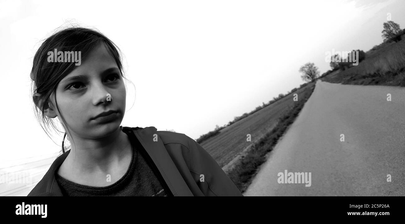 Distant expression hi-res stock photography and images - Alamy