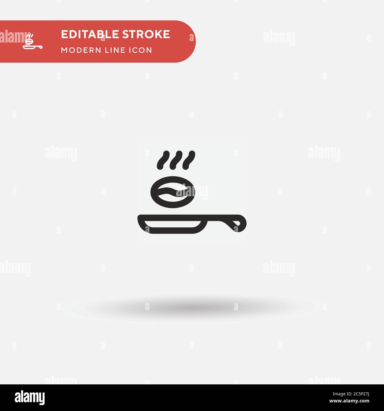 Roast Simple vector icon. Illustration symbol design template for web ...