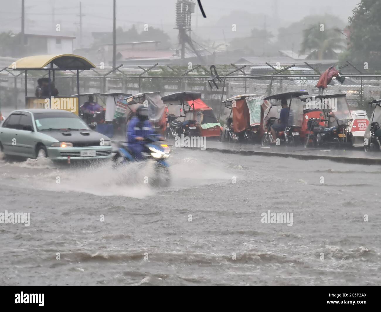 Quezon City, Philippines. 04th July, 2020. Heavy downpours which ...