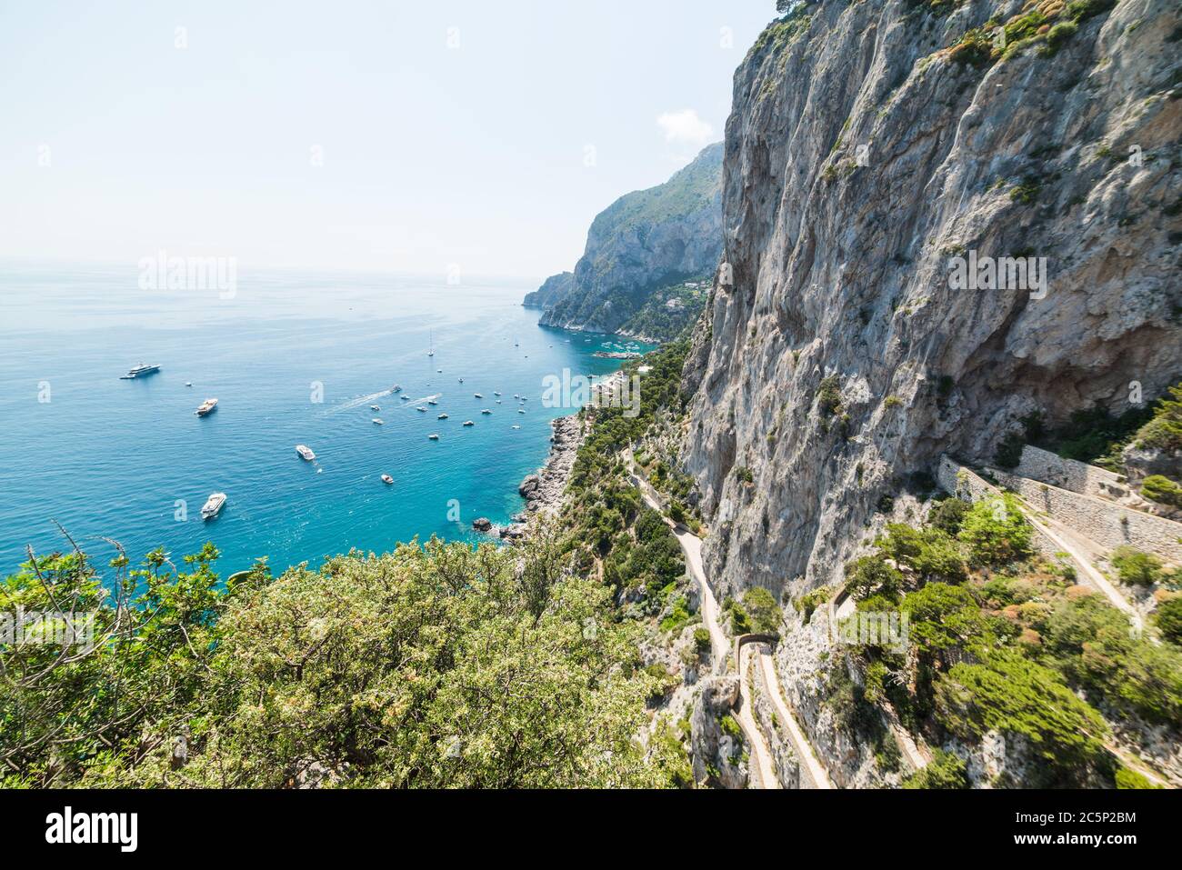 World famous via Krupp in Capri island Stock Photo - Alamy