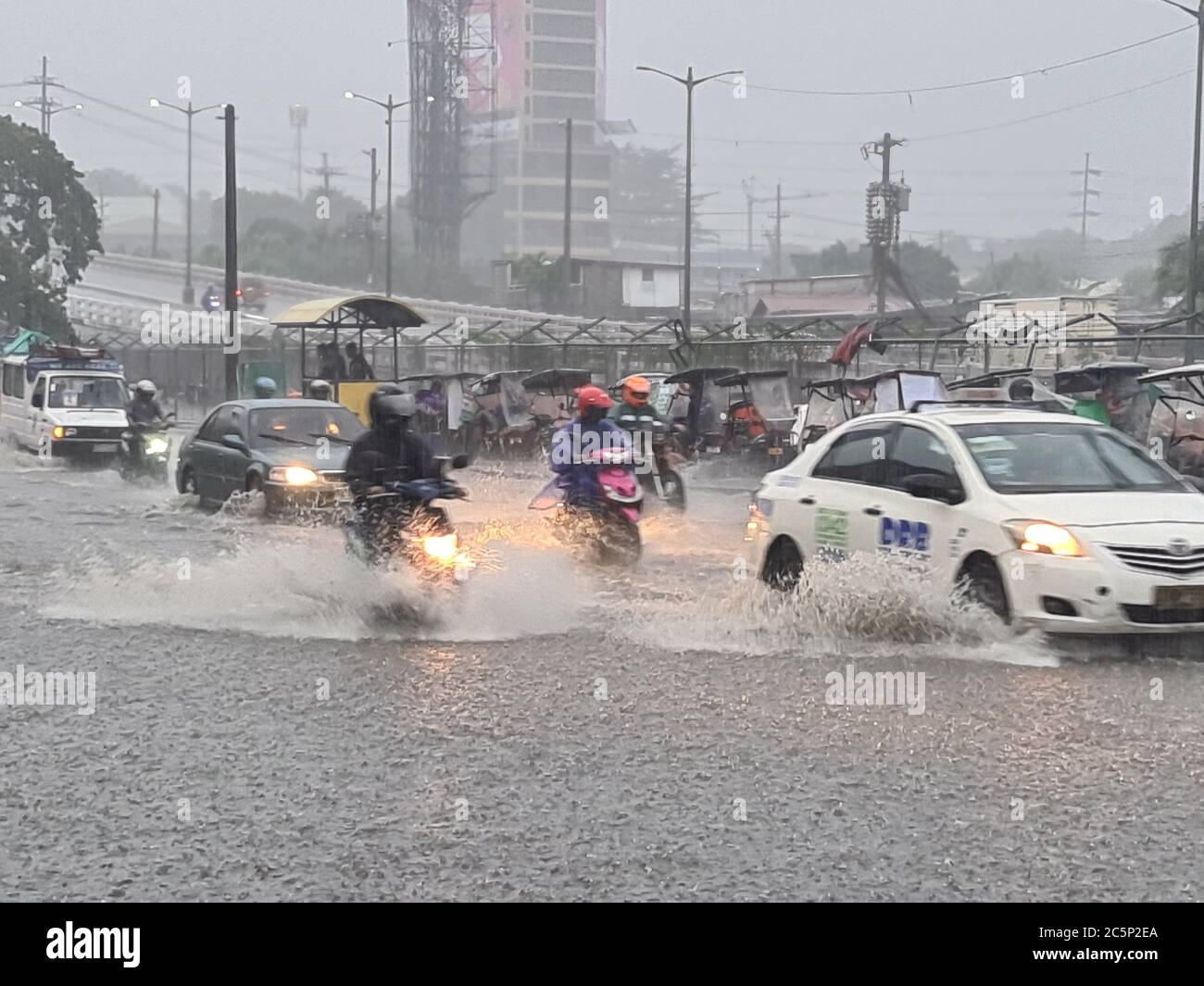 Quezon City, Philippines. 04th July, 2020. Heavy downpours which ...
