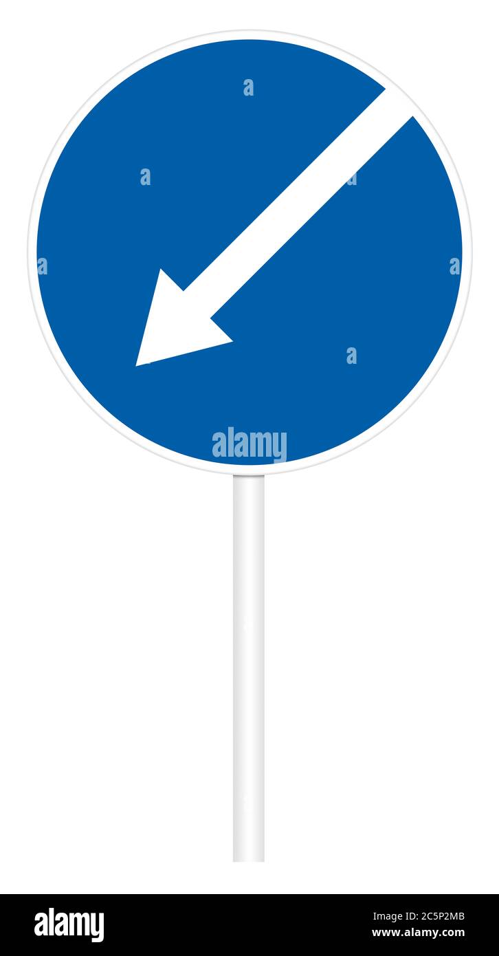 Prescriptive traffic sign isolated on white 3D illustration - Direct ...