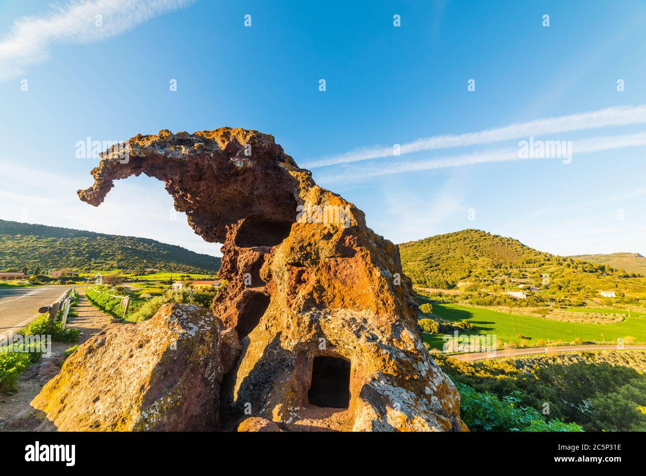 Elephant Rocks under a blue sky in Sardinia, Italy Stock Photo - Alamy